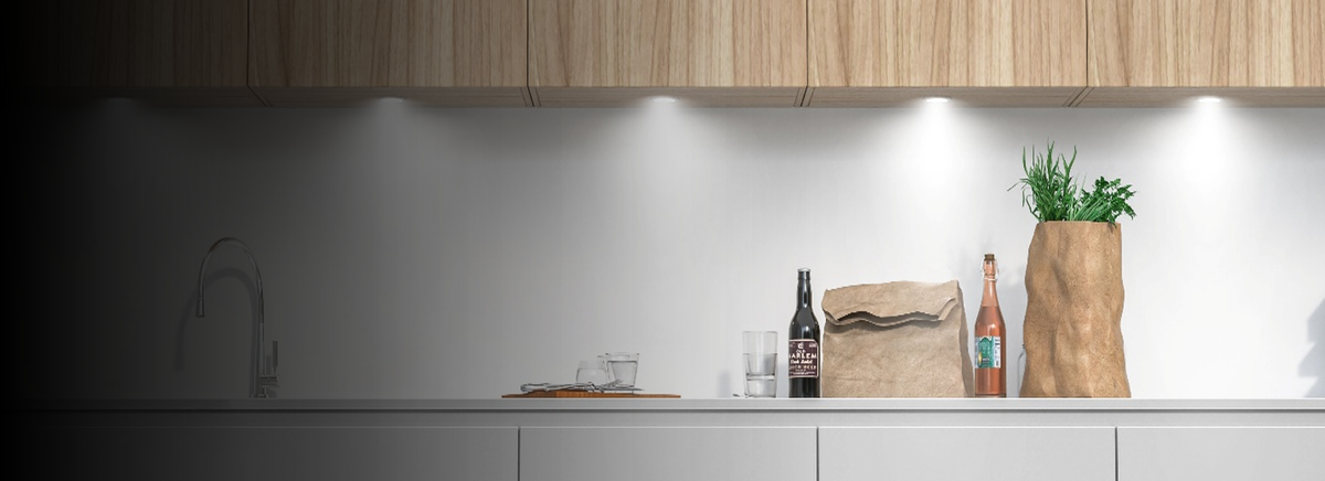 Mini LED Cabinet Puck Light Kit for your kitchen cabinet /wardrobe/wine ...